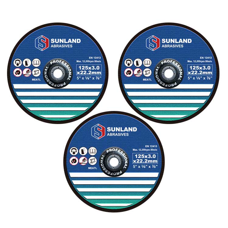 Cutting discs 125x3x22.2mm – SUNLAND ABRASIVES